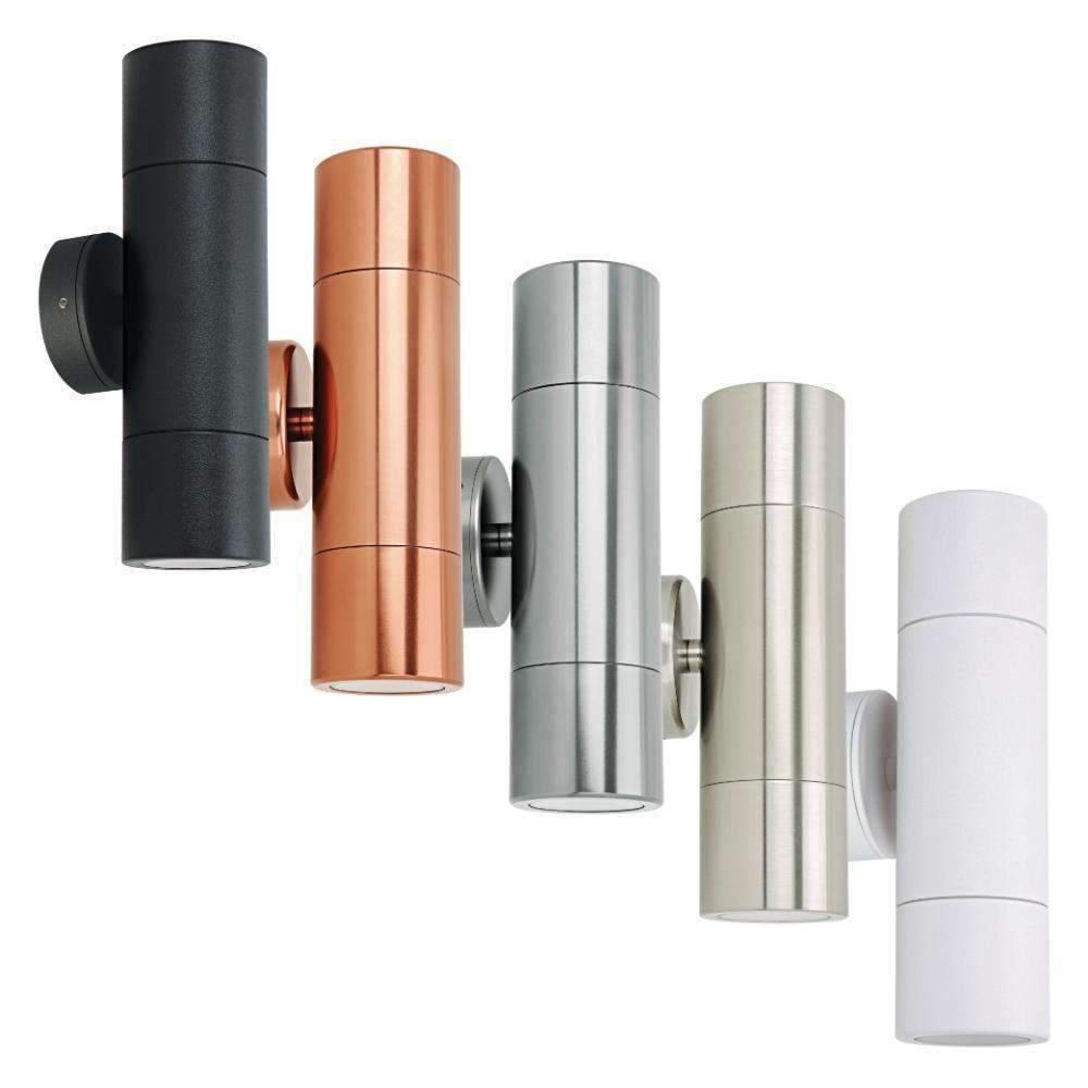 Domus SHADOW-2WB - 2 x 6W 3-CCT GU10 Up/Down Exterior LED Wall Light ...