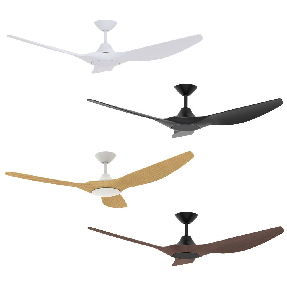 Domus STRIKE-60 - 3 Blade 60" 1520mm DC Ceiling Fan with Optional – LED ...