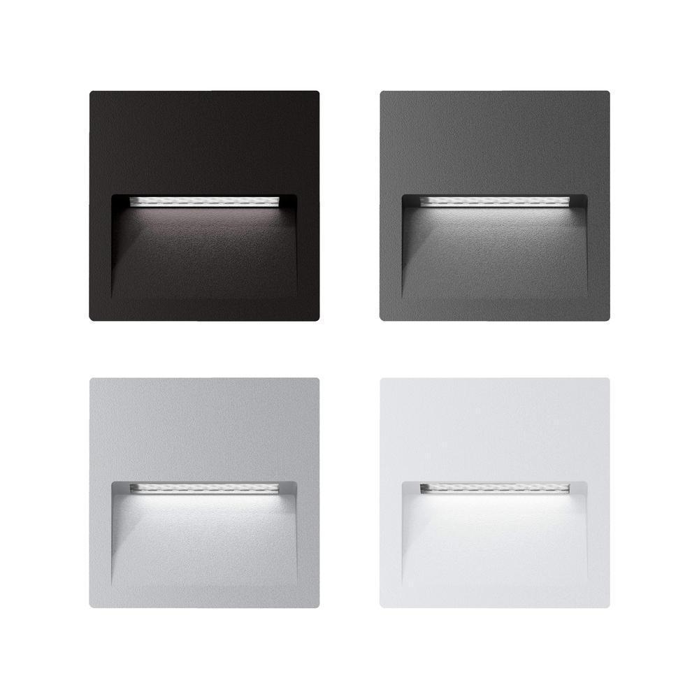 Domus ZAC-4-SQR - 4W 12V DC LED Exterior Square Recessed Step Light ...