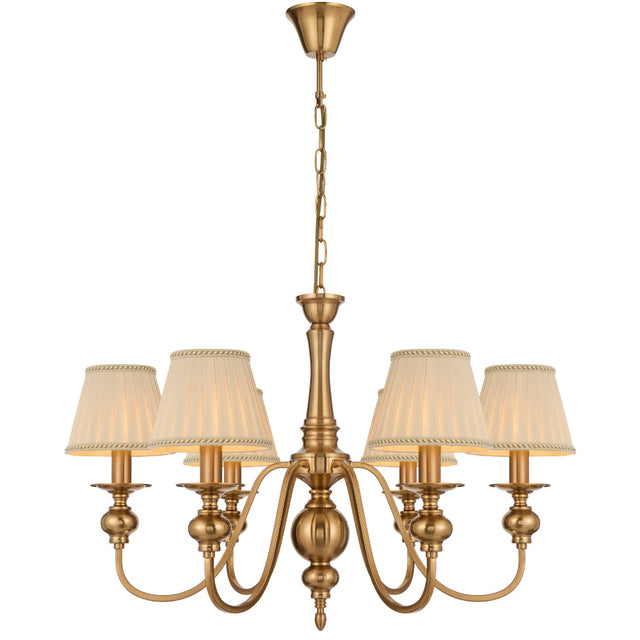 SIEDEL 6 LIGHT PENDANT W/SHADE – LED Lighting Designs